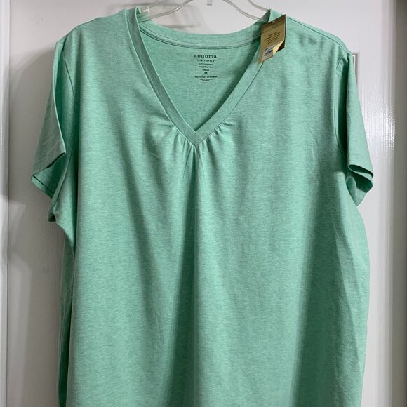 Sonoma | Tops | Sonoma Brand Womens Jade Heather Color Shirt Size 3x ...